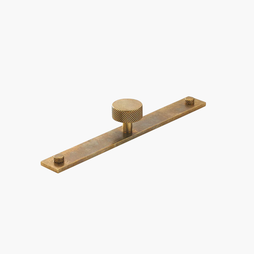 MIX Diamond Knurled Cabinet Knob & Backplate_Signature finishes ...